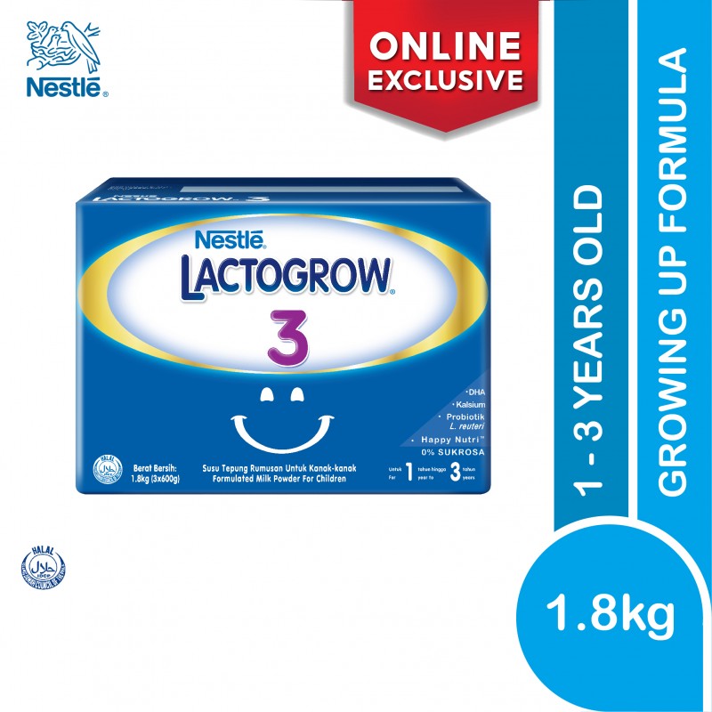 Lactogrow 3 1.8KG BIB | Nestle LACTOGROW 3