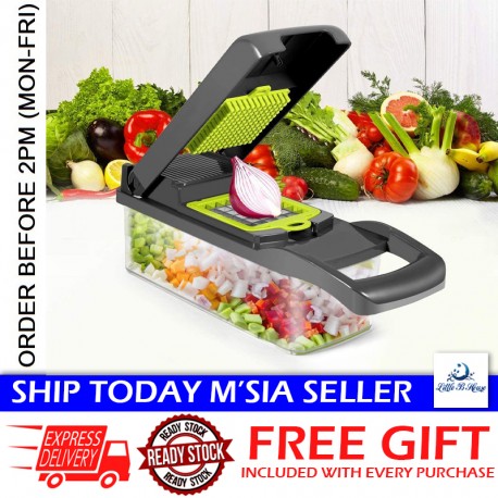 Little B House 12in1 Vegetable Chopper Mandoline Slicer Cutter Grater ...